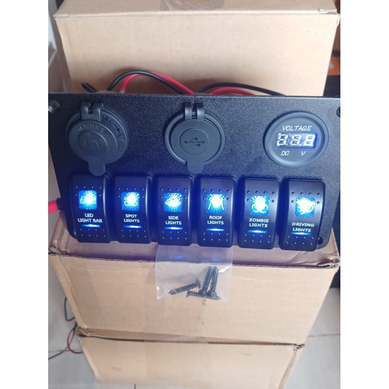 Jual Saklar Racing model ARB LED 6 Saklar Panel | Shopee Indonesia