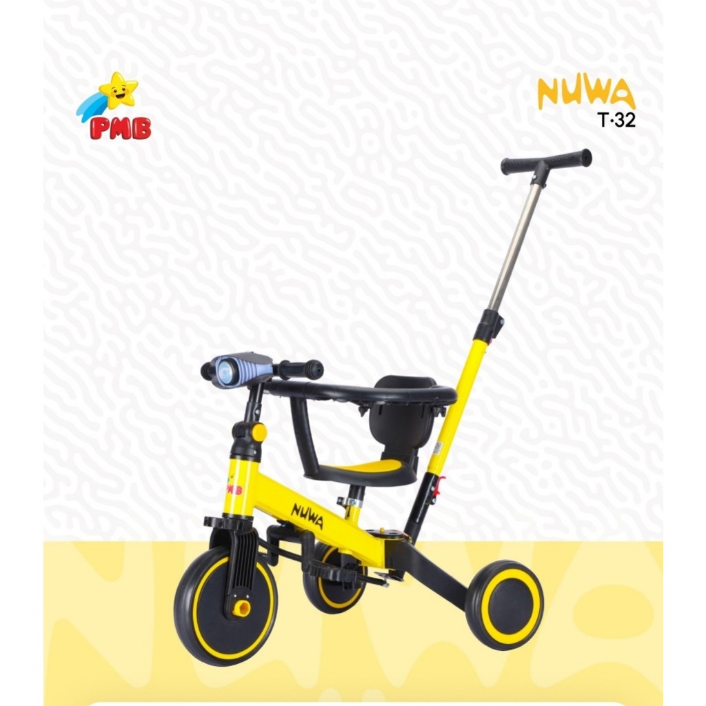 Jual Balance Bike 3 in 1 PMB NUWA T32 & T20-8 Sepeda Keseimbangan Anak Dorong | Shopee Indonesia