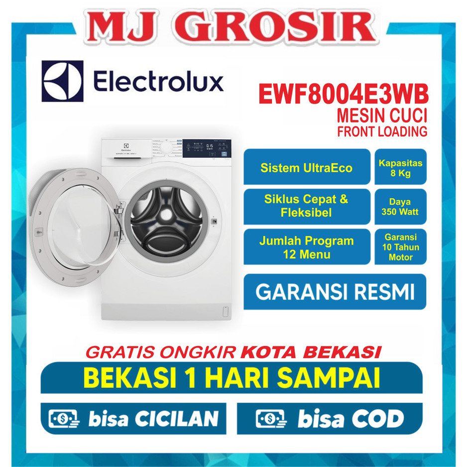 Jual MESIN CUCI FRONT LOADING ELECTROLUX EWF 8024 D3WC / EWF 8004 E3WB ...