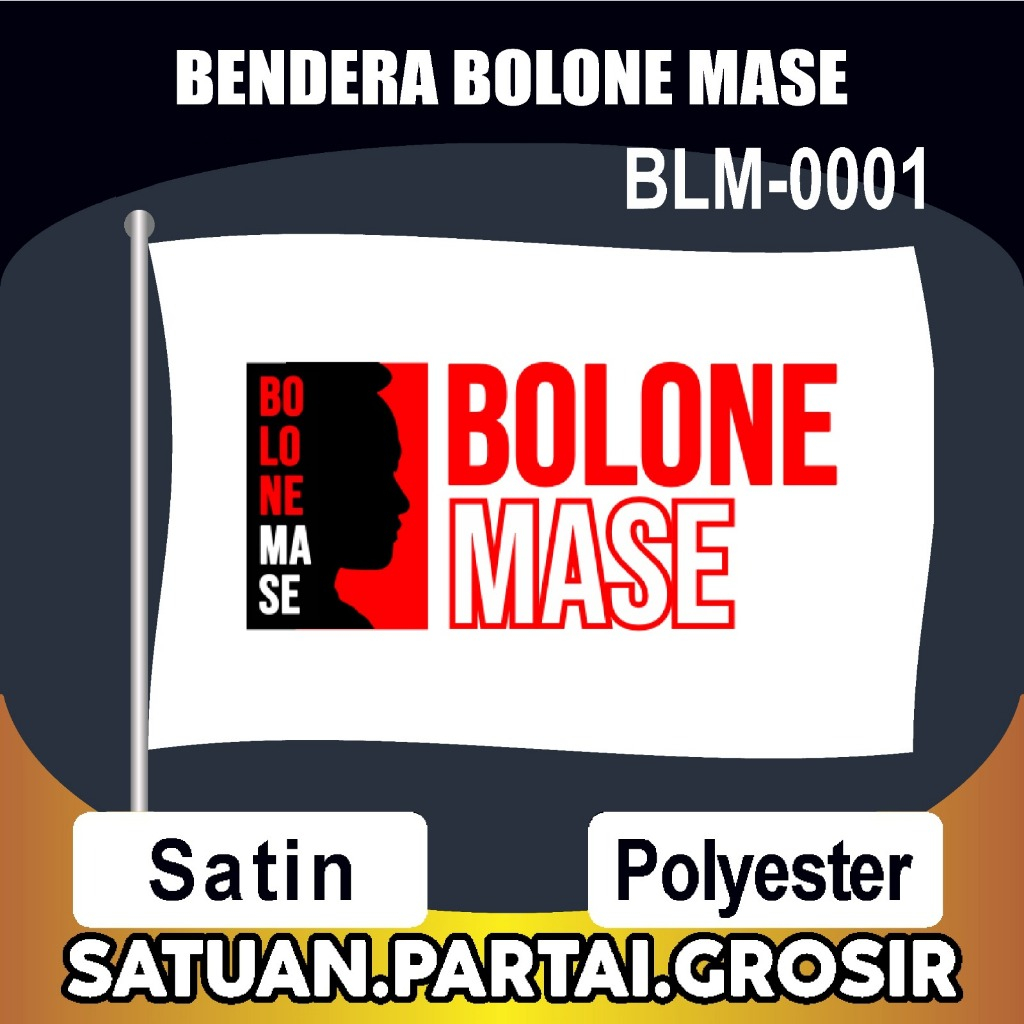 Jual Miniflag desain Bolone Mase Relawan Gibran/Cetak Bendera Kain ...