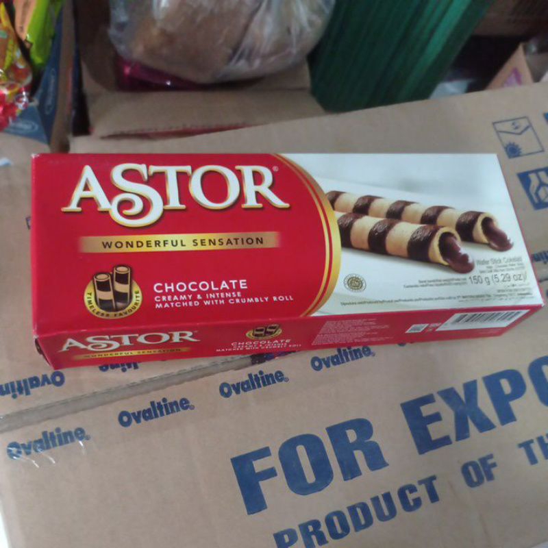 Jual ASTOR Chocolate Creamy & Intense_Wafer Stick Cokelat 150 gram ...