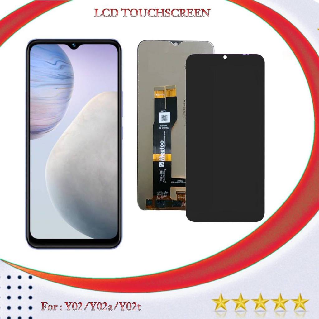 Jual LCD TOUCHSCREEN VIVO Y02/Y02a/Y02T FULLSET BLACK ORIGINAL | Shopee ...