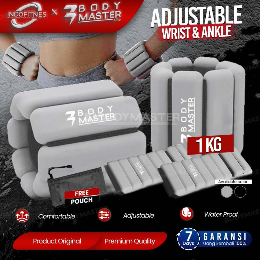 Jual BODYMASTER Ankle Wrist BM-E610 Adjustable Weight Pemberat Tangan ...