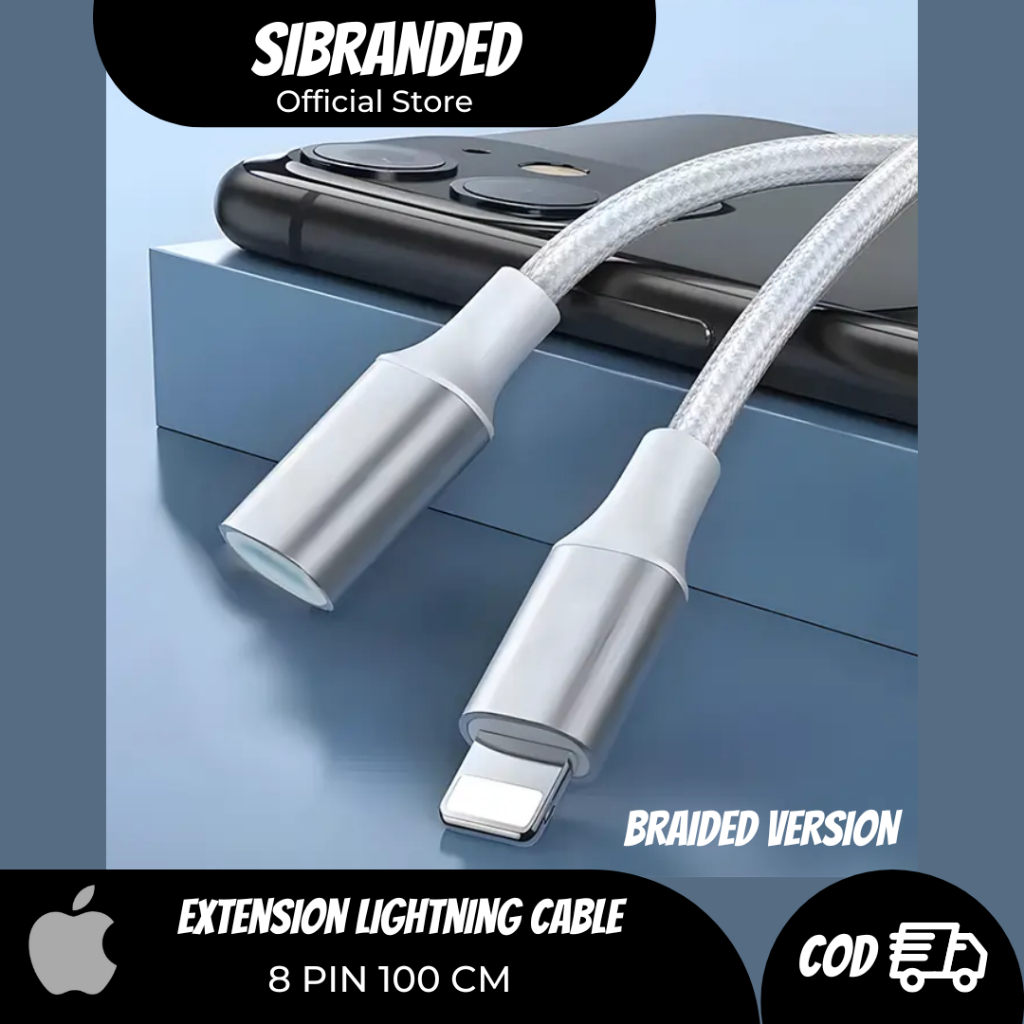 Jual Kabel Extension Lightning Male to Female 8-Pin Charge Video Data ...
