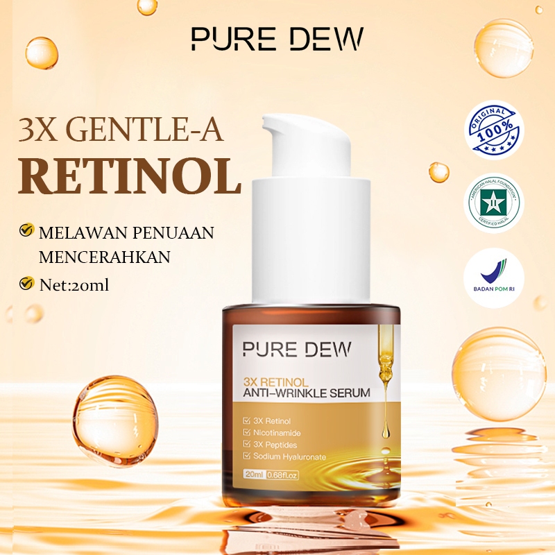 Jual PURE DEW -Essence 3x Retinol Serum Wajah Anti-age Serum 20ml With Niacinamide Brightening ...