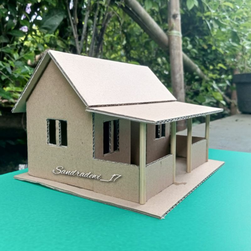 Jual Miniatur rumah Betawi full kardus kokoh tanpa cat | Shopee Indonesia