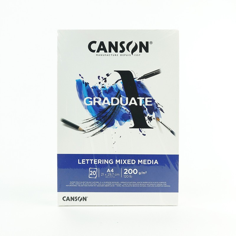 Jual Canson Graduate Lettering Mix Media A4 | Shopee Indonesia