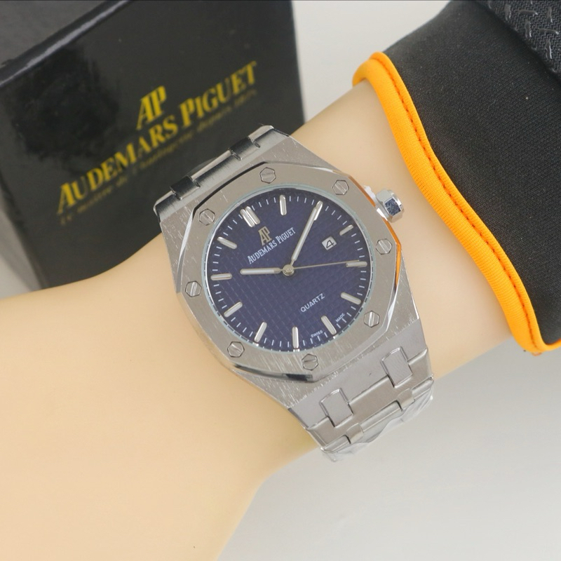 Jual JAM TANGAN AP COWOK TANGGAL AKTIF RANTAI STAINLESS | Shopee Indonesia