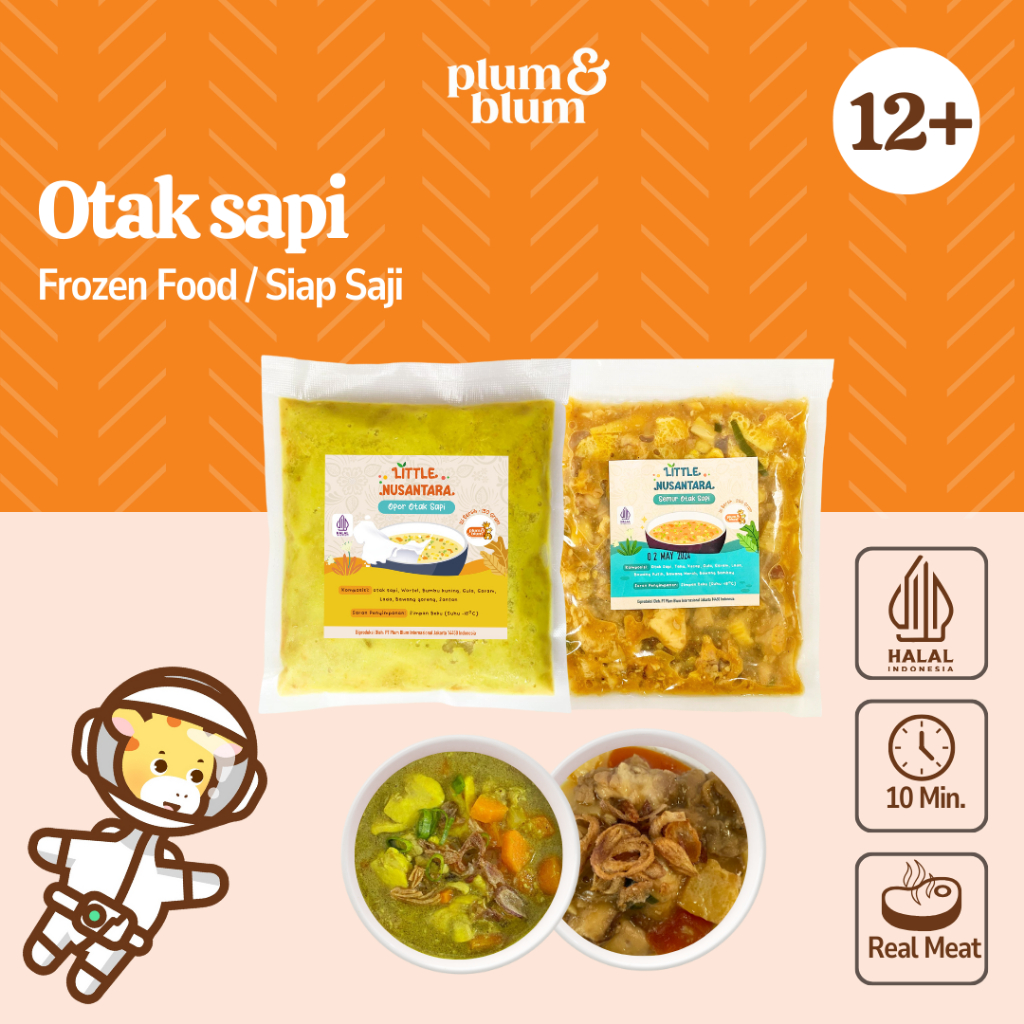 Jual Plum & Blum Opor Otak Sapi Mpasi Frozen BB Booster Tinggi Kalori ...
