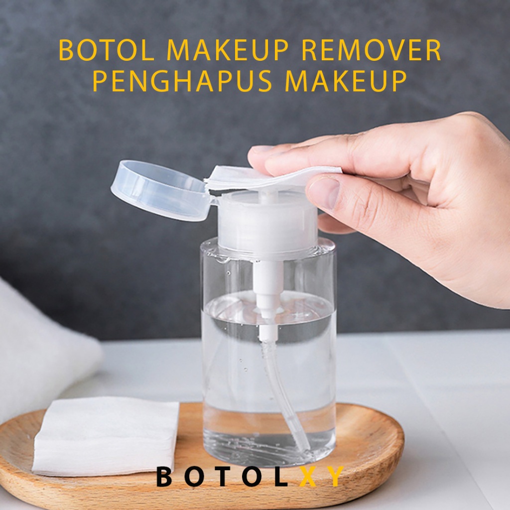 Jual Botol Make Up Remover Plastik - Botol Nail Art Makeup Removel ...