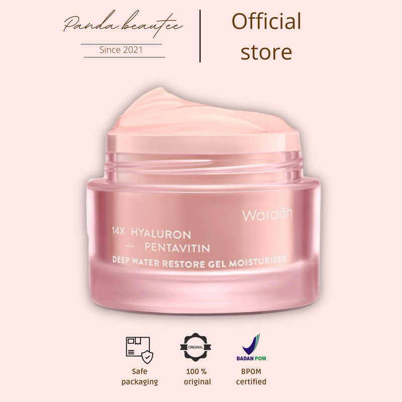 Jual PANDABEAUTEE - Wardah 14X Hyaluron + Pentavitin Deep Water Restore ...