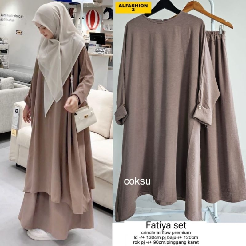Jual FATIYA SET by Alfashion | Setelan Rok dan Atasan Viral Lebaran ...