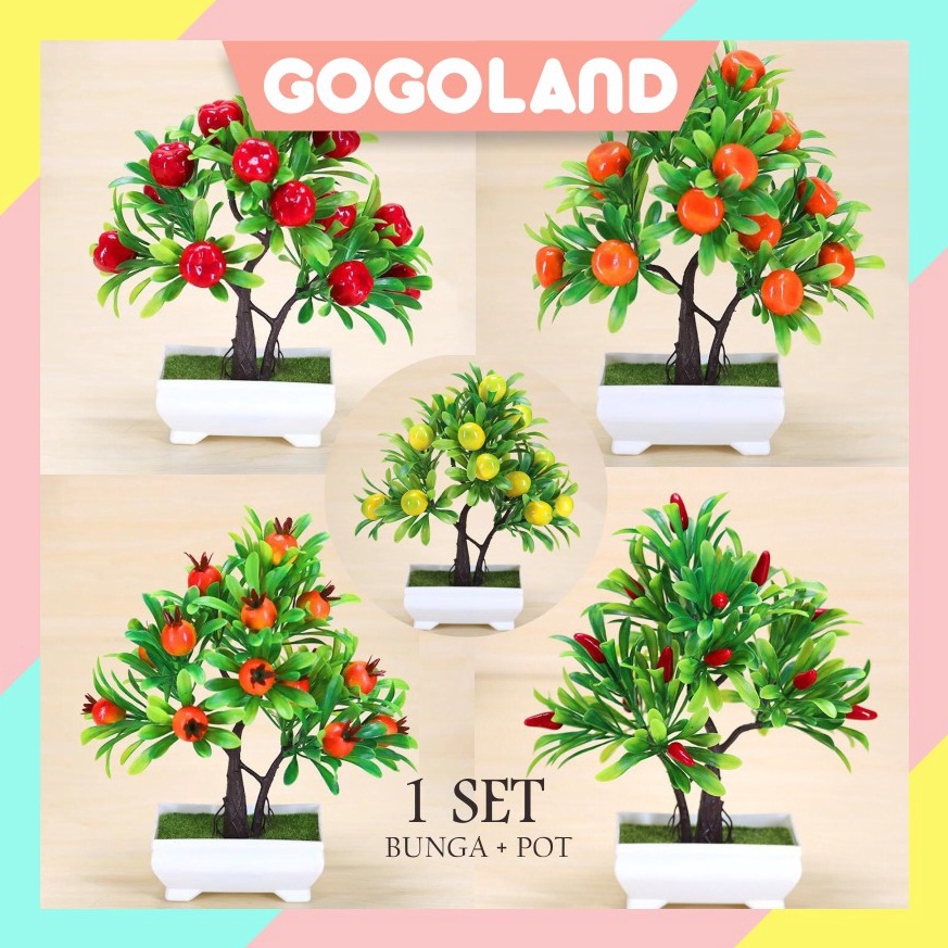 Jual Rekomendasi Gogoland Bunga plastik Buatan Dekorasi RumahKantor ...