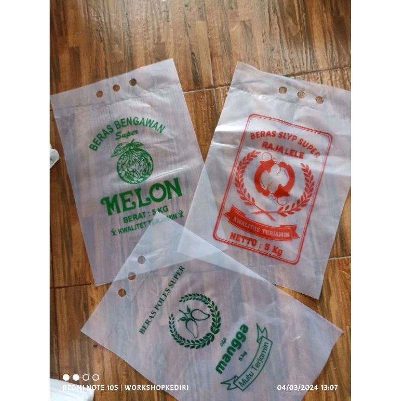Jual plastik beras MANGGA, RAJALELE dan MELON 3 dan 5 kg | Shopee Indonesia