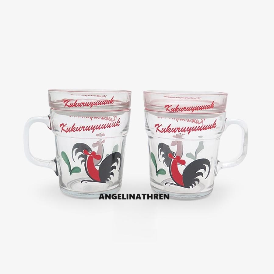 Jual EXCLUSIVE MUG KUKURUYUK 2 SET - CANGKIR SET AYAM PRINTING ASLI ...
