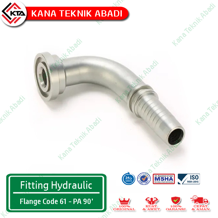 Jual Fitting Hydraulic PA 90' Flange Code 61 Flange 3000psi Hidrolik 87391 | Shopee Indonesia