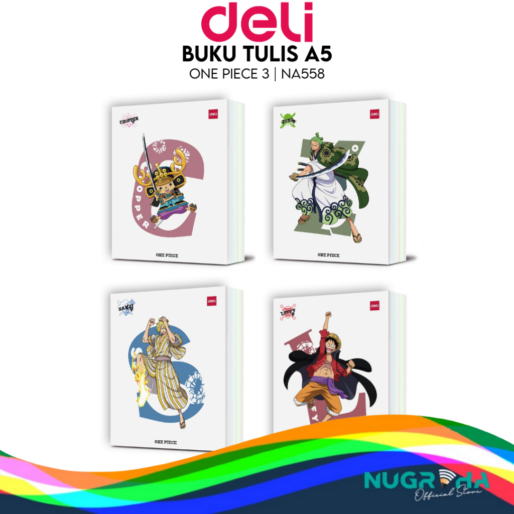 Jual 2024 Buku Tulis Sekolah DELI 58 Lembar – One Piece 3 | Shopee ...