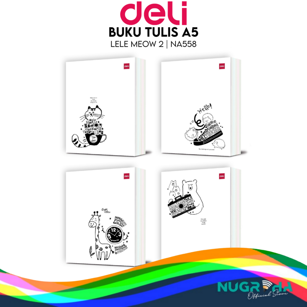 Jual 2024 Buku Tulis Sekolah DELI 58 Lembar – Lele Meow 2 | Shopee Indonesia