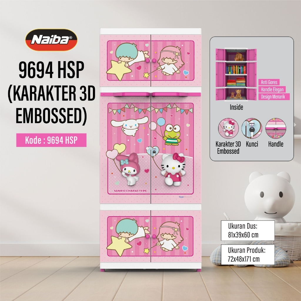 Jual LEMARI MSC 3D EMBOSSED - 9694 (INSTAN) | Shopee Indonesia