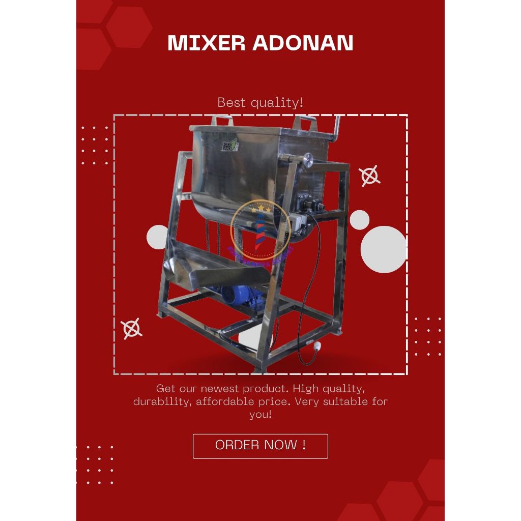 Jual Mixer Stainless Food Grade - Mixer Adonan Kapasitas Besar | Shopee ...