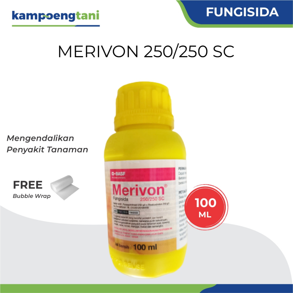 Jual Fungisida Merivon 250/250 SC 100 ml Piraklostrobin Obat Pembasmi ...