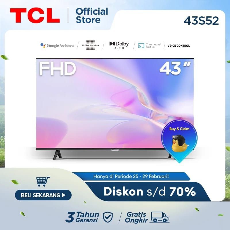 Jual iFFALCON 43 inch Smart FHD TV - Android 11 - Google Play/Netflix ...