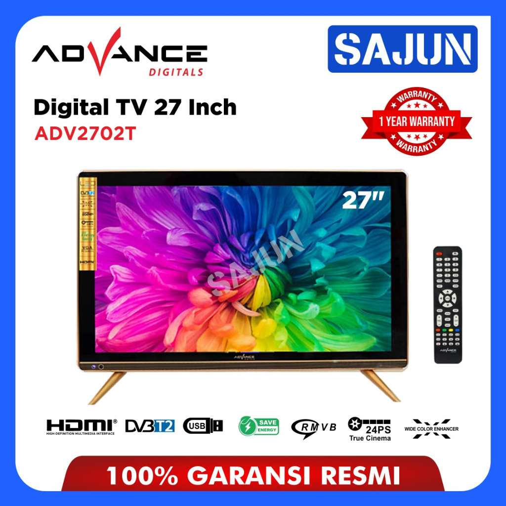 Jual Advance TV LED Digital ADV2702T Televisi 27 inch HD Garansi Resmi ...