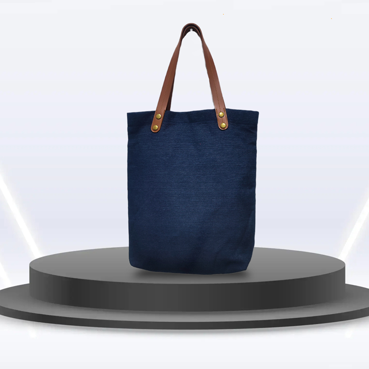 Jual Tas Tote Bag Bahan Denim Tebal/Tote Bag Jeans Tali Kulit | Shopee ...