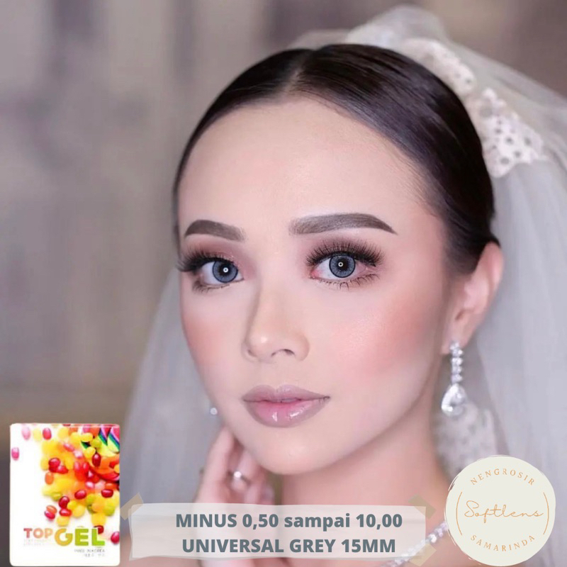 Jual SOFTLENS MINUS BEST SELLER TOP GEL UNIVERSAL GREY || ABU RING 15MM ...