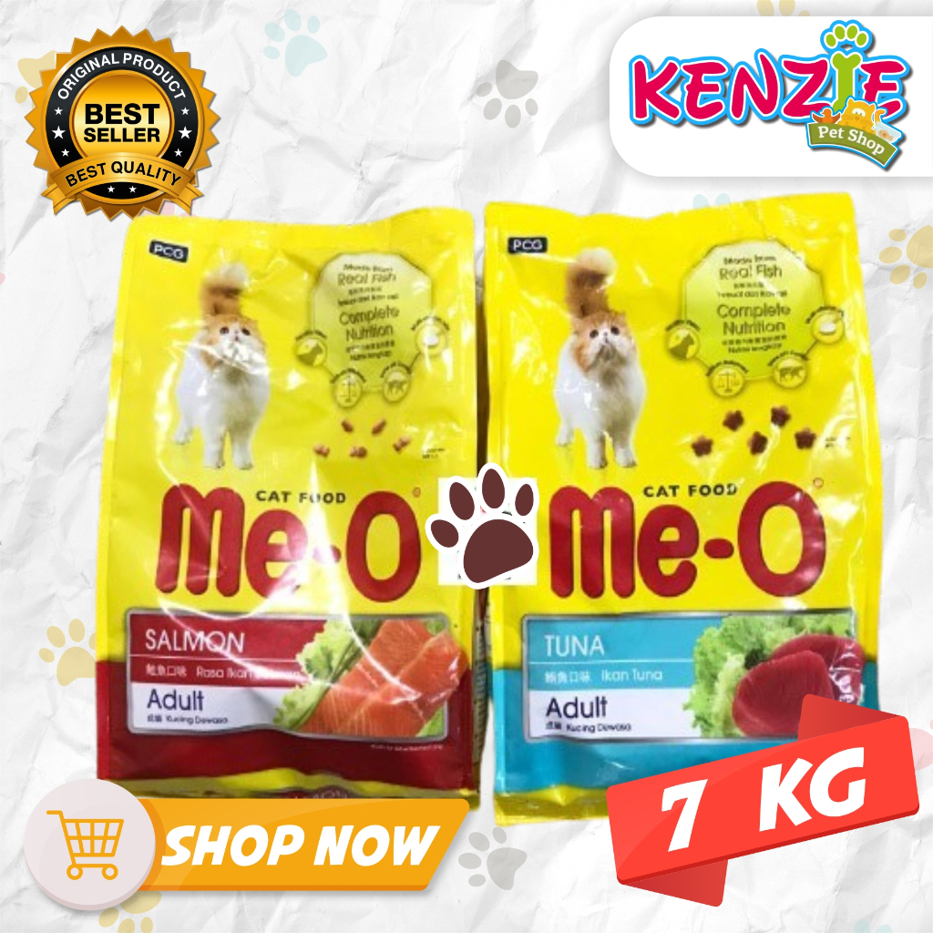 Jual MEO TUNA/SALMON/SEAFOOD 7KG makanan kucing dewasa | Shopee Indonesia