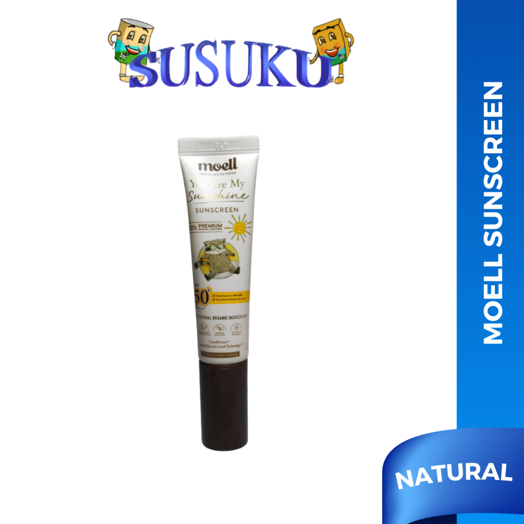 Jual Moell Physical Sunscreen Anak & Bayi SPF 50+ (PA++++) 30 gr ...