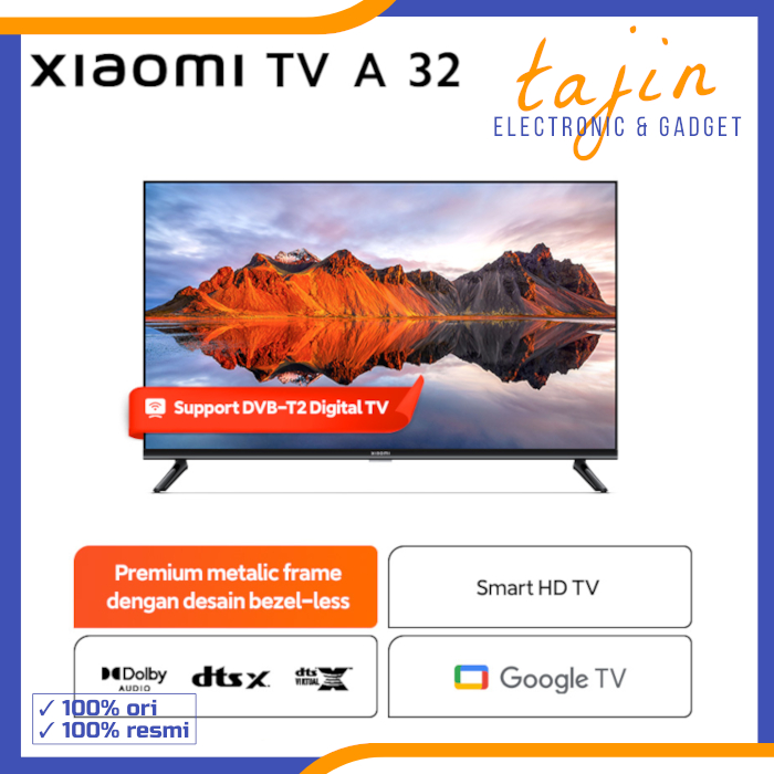 Jual Xiaomi TV A 32" Google TV Digital 32 inch - Garansi Resmi | Shopee Indonesia
