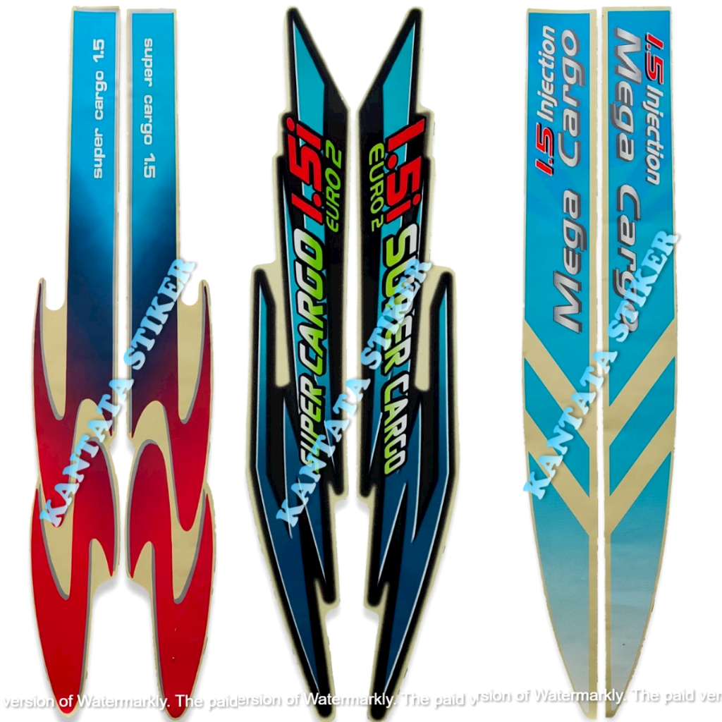 Jual STIKER STRIPING LIS MOBIL PICK UP SUPER CARGO MEGA CARGO SEPASANG ...