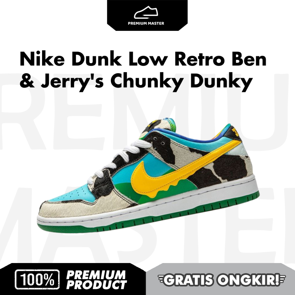 Jual Nike Dunk Low Retro Ben & Jerry's Chunky Dunky | Shopee Indonesia