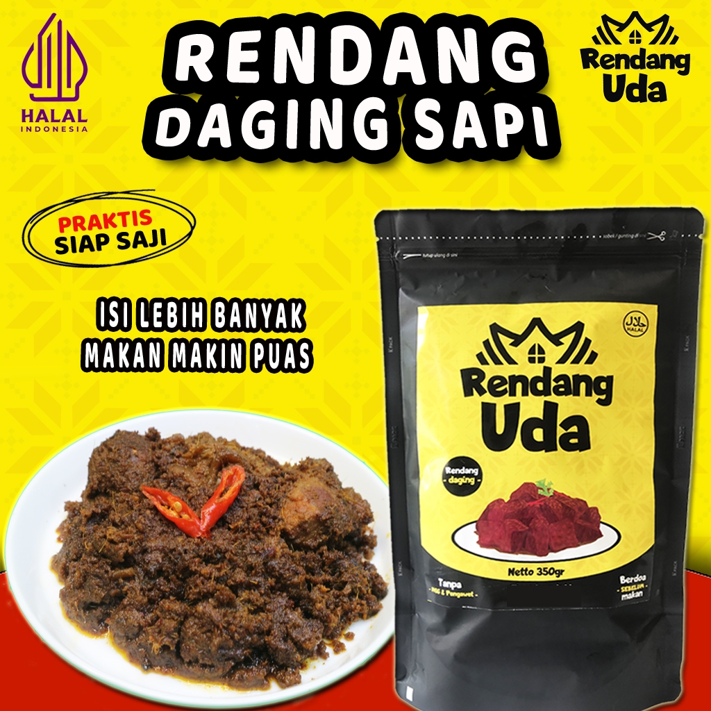 Jual Rendang Daging Sapi Asli Padang Rendang Uda | Shopee Indonesia