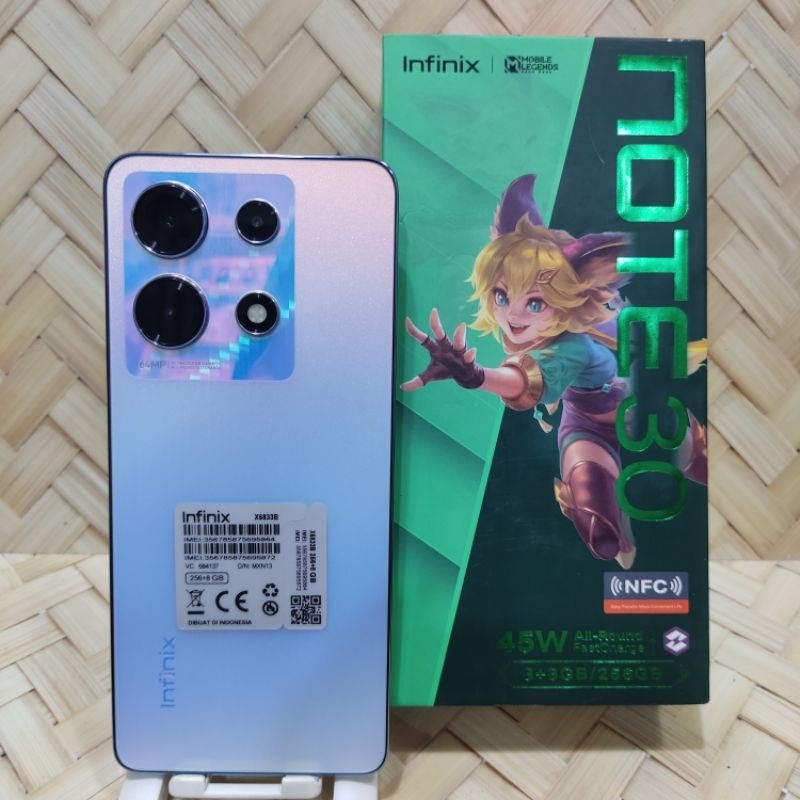Jual Infinix Note 30 NFC 8/256GB Hanphone second Fullset original bergaransi | Shopee Indonesia