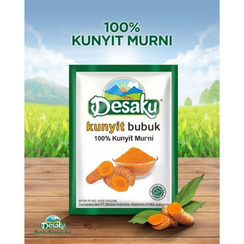 Jual Desaku Kunyit Bubuk Renceng isi 12 sachet | Shopee Indonesia
