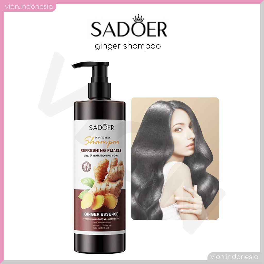 Jual SADOER Ginger Shampoo Penumbuh Rambut Shampo Jahe Anti Ketombe Dandruff dan Anti Rontok ...