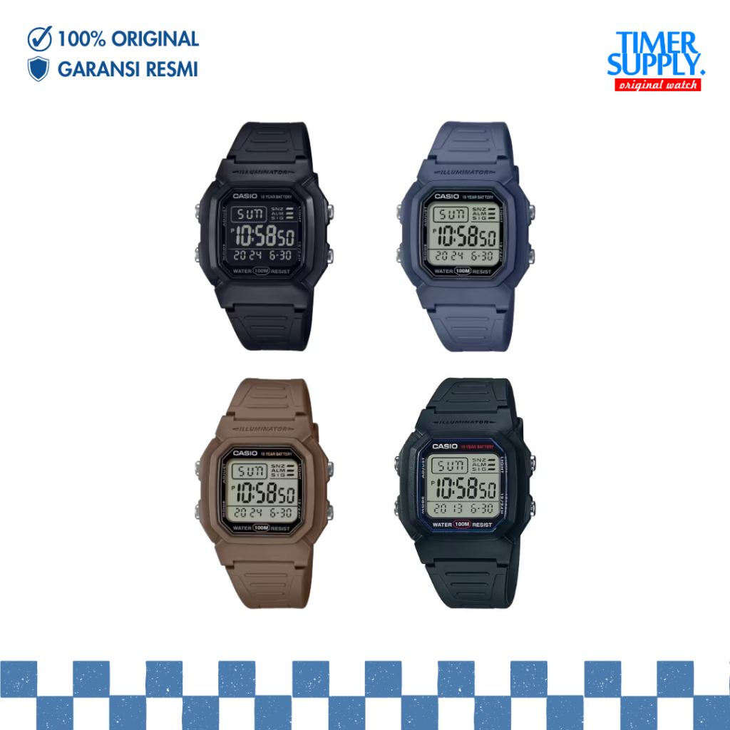Jual Casio W-800H / W800H Series Original | Shopee Indonesia