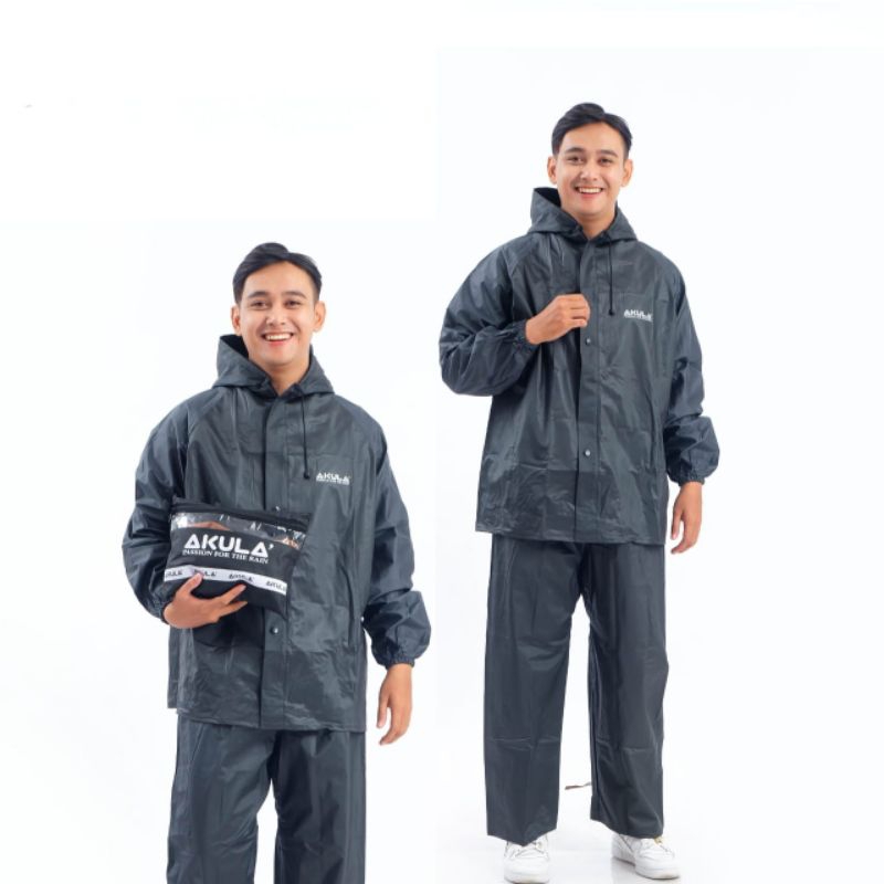 Jual JAS HUJAN, RAINCOAT Terbaik Pria Wanita BY AKULA Anti Rembes Bahan PVC 025 Elastis Tebal ...