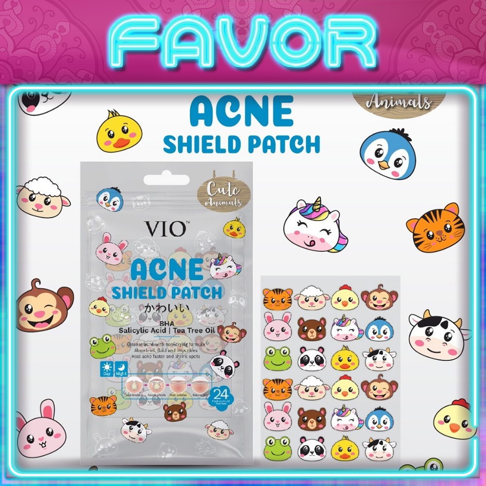 Jual Vio Acne Shield Patch Animals (24 Patches) by Vienna | BHA ...