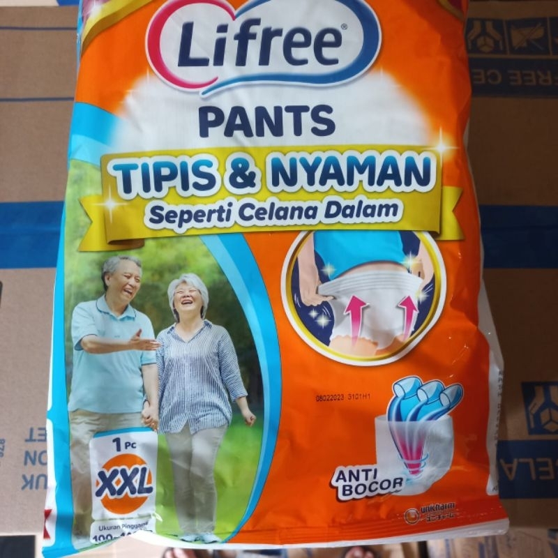 Jual (PAKET MURAH 20 PCS) LIFREE PANTS POPOK CELANA DEWASA ORANG TUA ADULT DIAPERS UKURAN M L XL ...
