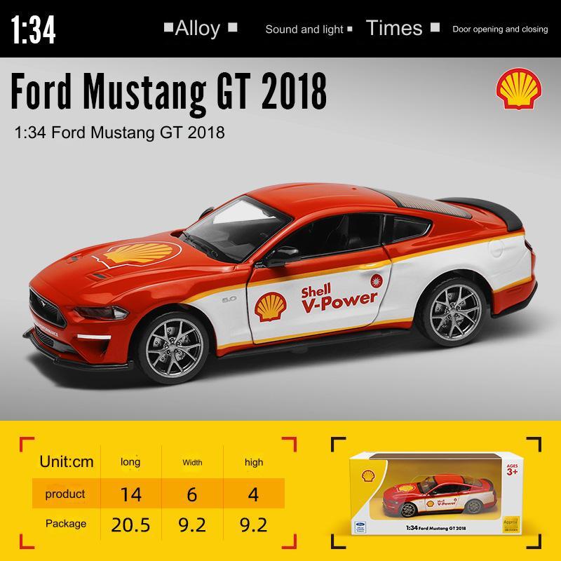 Jual Diecast Collection CCA Ford Mustang GT 2018 Scala 1:34 Shell Helix ...