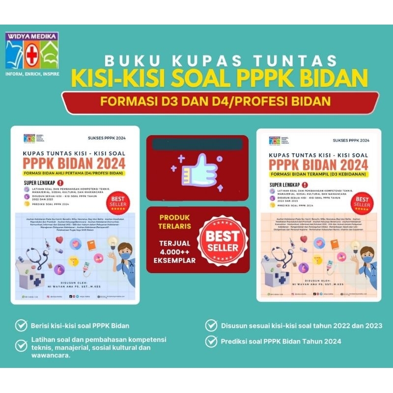 Jual Buku Kupas Tuntas Kisi-Kisi Soal PPPK Bidan 2024 (D3 dan D4 ... Jual Buku Kupas Tuntas Kisi-Kisi Soal PPPK Bidan 2024 (D3 dan D4 ...