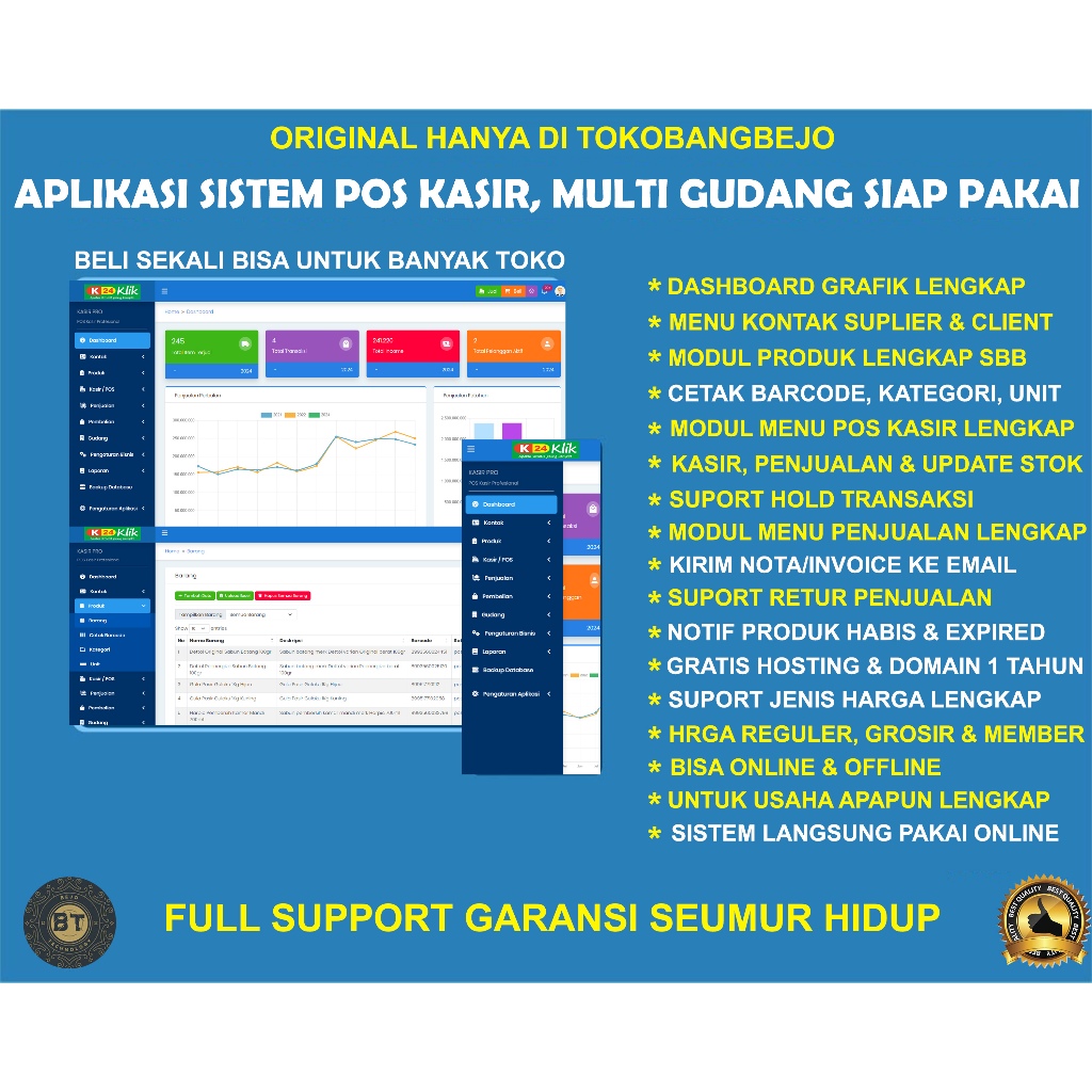 Jual APLIKASI WEB SOURCE CODE POS KASIR PENJUALAN INVENTORY BARANG NOTIFIKASI LENGKAP MULTI TOKO ...