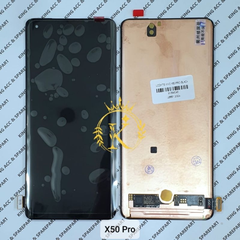 Jual LCD TOUCHSCREEN VIVO X50 PRO BLACK OLED FINGERPRINT | Shopee Indonesia