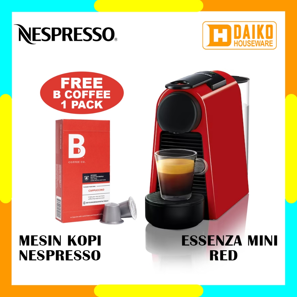 Jual Mesin Kopi Nespresso Essenza Mini Merah Garansi Resmi Mesin Kopi Seri C30 - Red Coffee ...