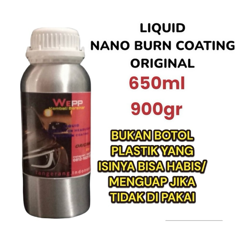 Jual Refill cairan nano burn coating 650ml (BUKAN BOTOL PLASTIK ...