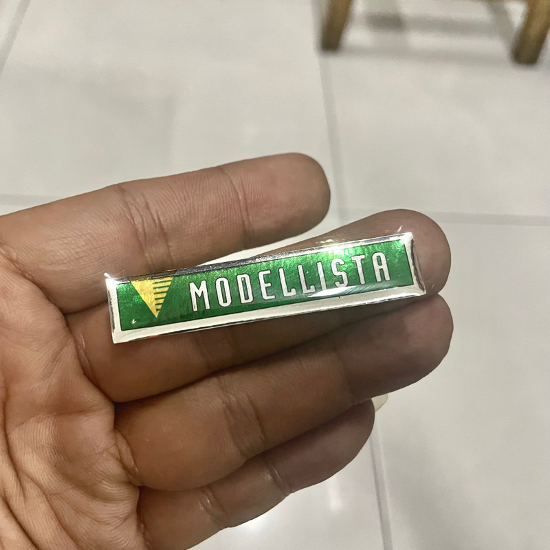 Jual Emblem Modellista green stiker untuk Bodykit bemper Innova Zenix ...
