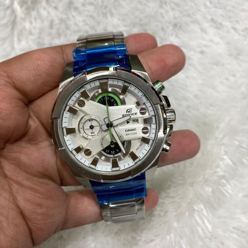 Jual CASIO EDIFICE EFR540 / EDIFICE EFR 540 SILVER WHITE ORIGINAL ...